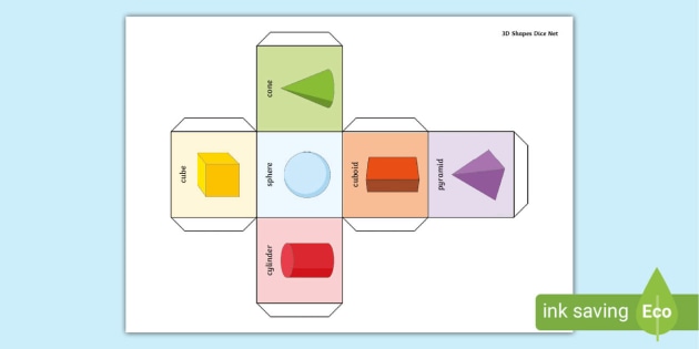 👉 3D Shape Dice Net (teacher made)