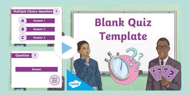 Blank Quiz Template 3-6
