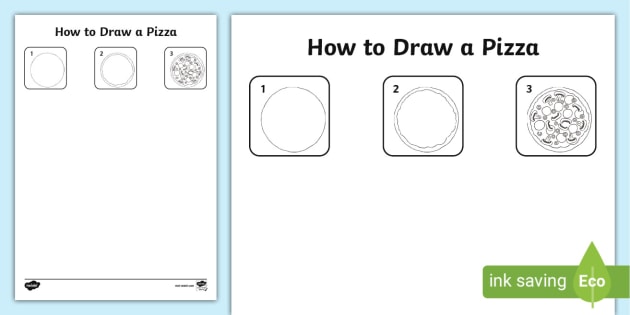 FREE! - How to Draw a Pizza (Teacher-Made)