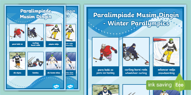 Winter Paralympics Poster - Indonesian (teacher made)