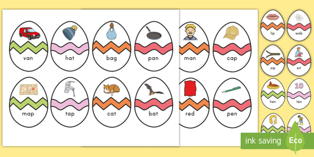 Easter CVC Word Match | Twinkl USA (teacher made)