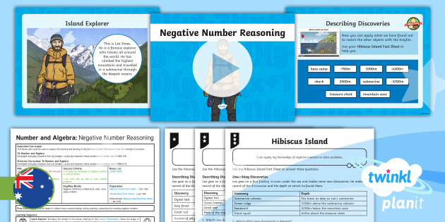 PlanIt Mathematics Y6 Number and Algebra Negative Numbers (8) Lesson Pack
