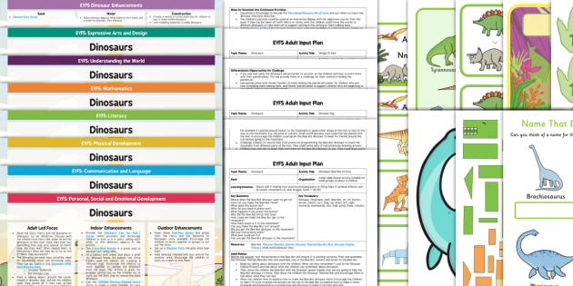 EYFS Dinosaurs Bumper Planning Pack (teacher made)
