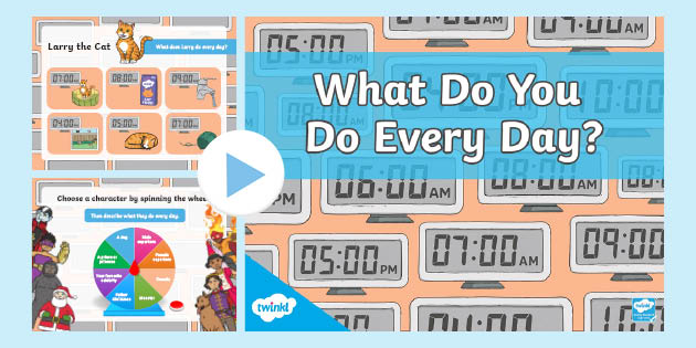 FREE! - Daily Routines Speaking Activity: What Do You Do Every Day?