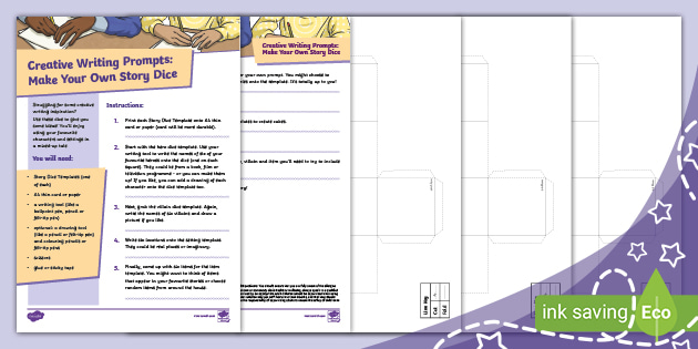 Creative Writing Prompts: Make Your Own Story Dice