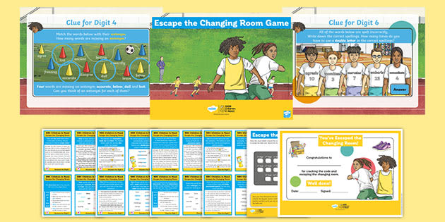 FREE! - UKS2 BBC Children in Need English Escape the Room Game