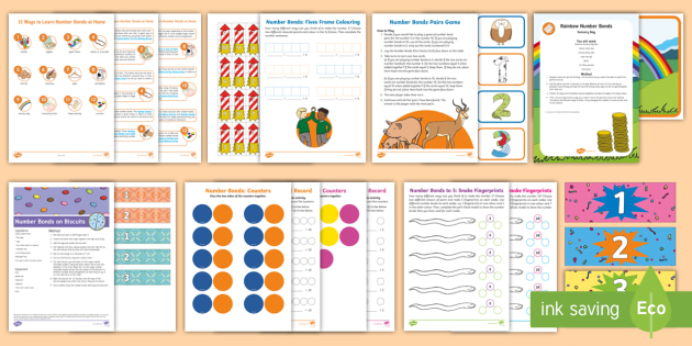12 Ways to Learn Number Bonds at Home Resource Pack