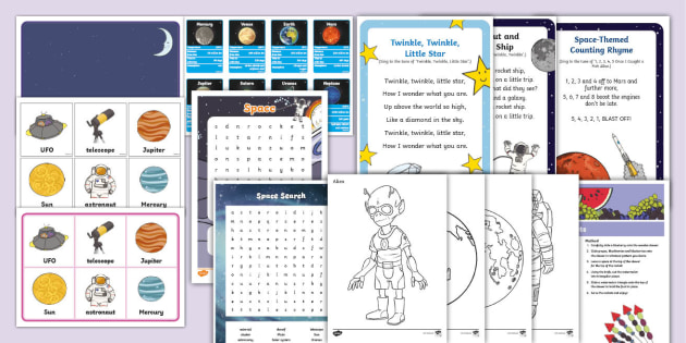 Space-Themed Whole School Wrap-Around Care Activity Pack