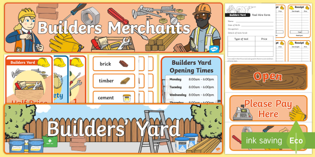 Builders Yard Role Play Pack (teacher made)