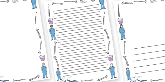 Dentist Page Borders (teacher made)
