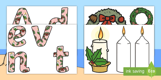 Advent Door Display | Printable Festive Resources | Twinkl