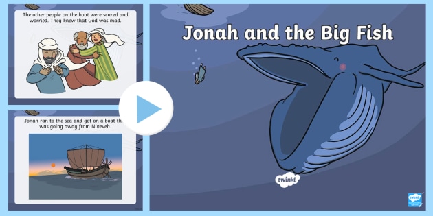 Jonah and the Big Fish Story PowerPoint - jonah and the big