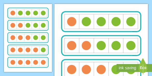 Five Frame Number Bonds Flashcards (teacher made)