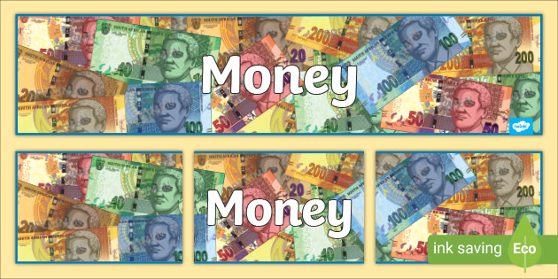 * NEW * SA Money - Notes Banner (teacher made)