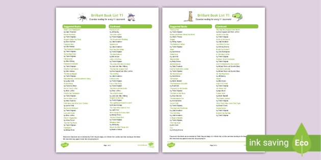 Brilliant Books - Reading List