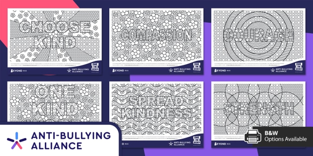 FREE! - Anti-Bullying Colouring Sheets | Anti-Bullying Week | Beyond
