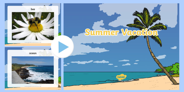 Summer Photo PowerPoint - PowerPoint, photo, summer, words, vocabulary