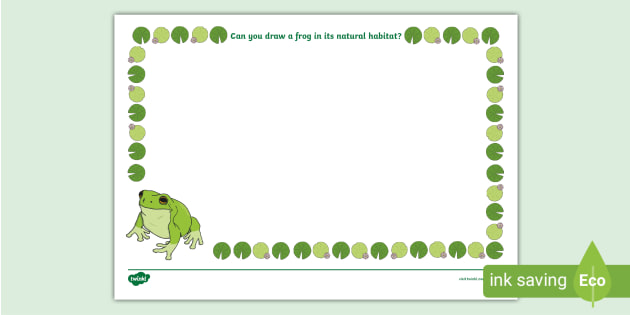 FREE! - Frog Drawing Prompt (teacher made)