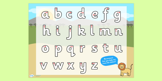 Safari Themed Letter Writing Worksheet