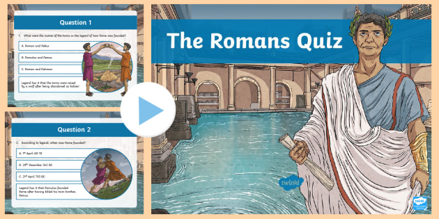 KS2 Roman History - Interactive Quiz Rounds on PowerPoint