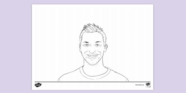 FREE! - Ian Thorpe Colouring Sheet | Colouring Sheets