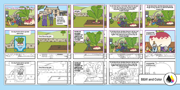 The Enormous Turnip Story Sequencing Cards (teacher made)