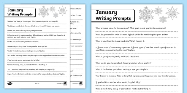 Eighth Grade Writing Prompts | twinkl.com