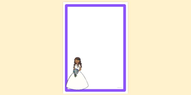 Marriage Page Border | Page Borders | Twinkl (teacher made)