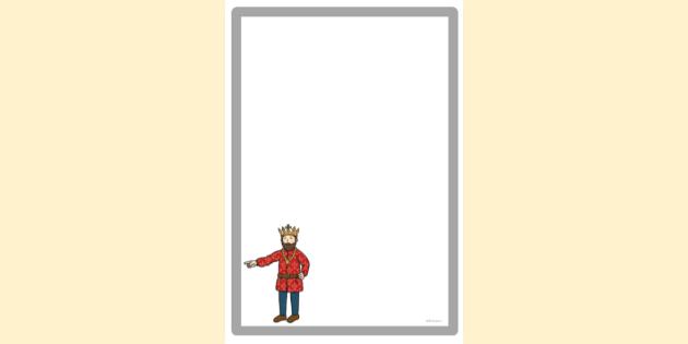 FREE! - Angry King Page Border (teacher made)