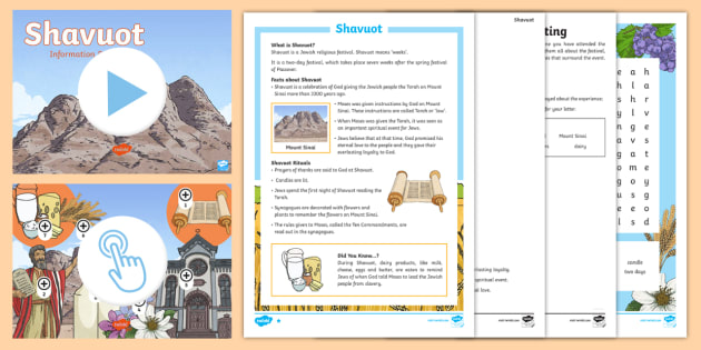 KS2 Shavuot Resource Pack (teacher made)