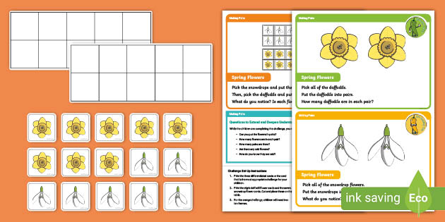👉 Making Pairs Chilli Challenges: Spring Flower Pairs
