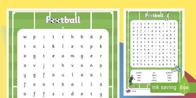 Football Word Search (teacher made)
