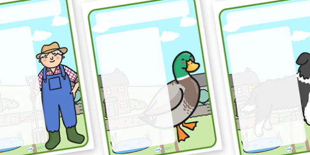 FREE! - Farm Themed Target Posters (teacher made)