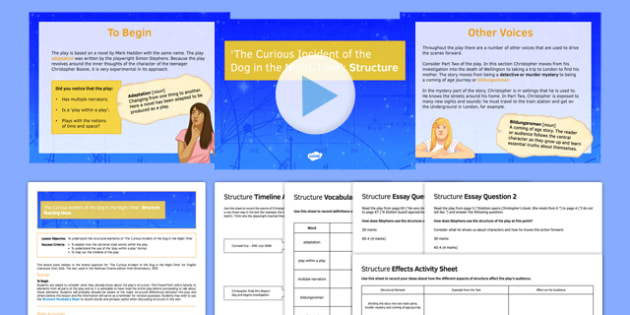 GCSE The Curious Incident Lesson Pack 1: Structure