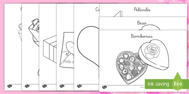 Hojas de colorear: Día de San Valentín (teacher made)