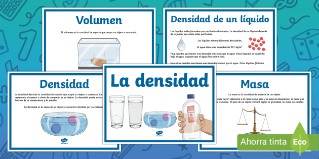 Hoja De Trabajo Para Calcular La Densidad