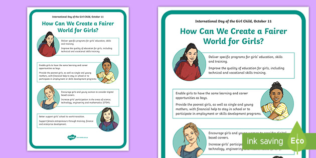 Day of the Girl Child Education Poster | Y5-6 | Twinkl
