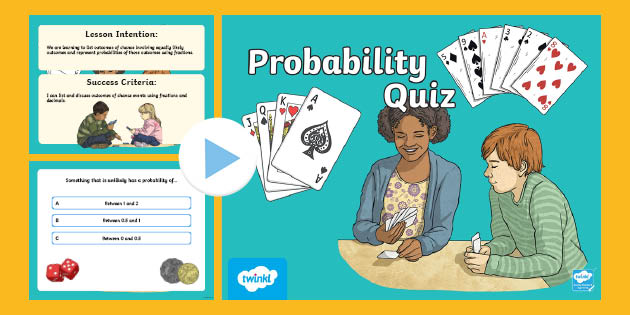 Probability Quiz PowerPoint - Year 5 Primary School