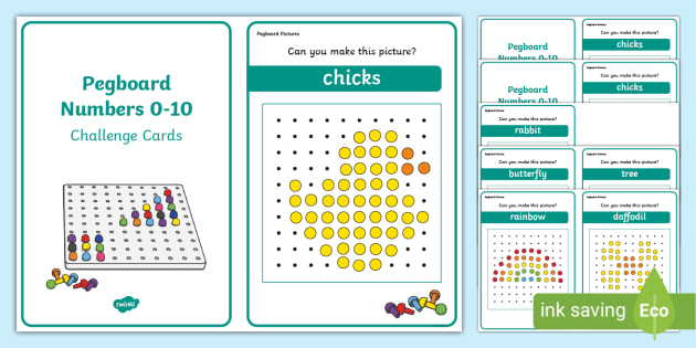 * NEW * Spring-Themed Pegboard Picture Cards (teacher made)