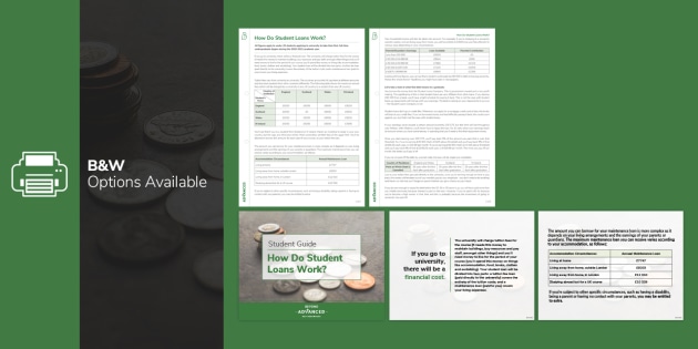 Student Loans Resource Pack | Beyond: Advanced