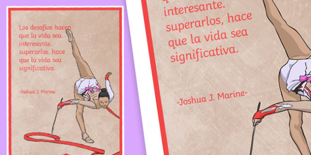 Challenges Are What Makes Life Interesting Motivational Poster - Spanish Challenges Are What Makes Life Interesting Motivational Poster - Spanish