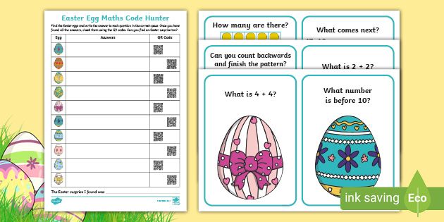 Easter Egg Maths Code Hunter (teacher made)