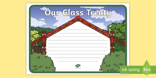 Our Class Treaty Display Poster (teacher made)