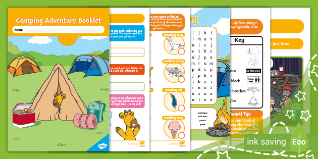 Campsite Adventure Booklet (teacher made)