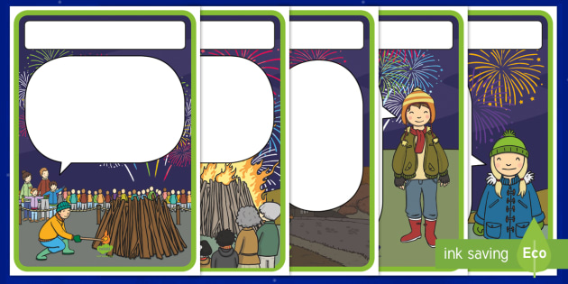 Bonfire Themed Speech Bubble Target Display Posters - bonfire night Themed