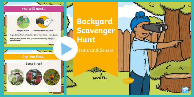 Outdoor Scavenger Hunt PowerPoint