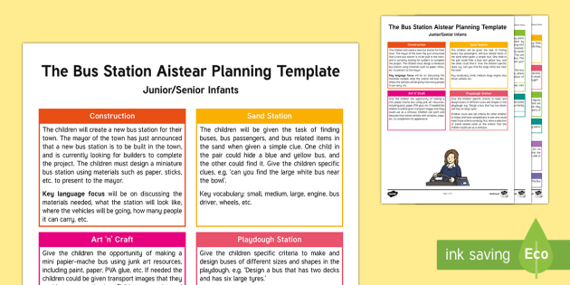The Bus Station Aistear Planning Template