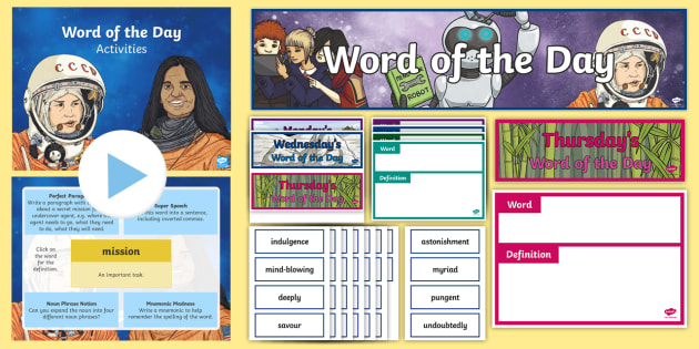 Year 4 Autumn 1 Word of the Day Display Pack (teacher made)