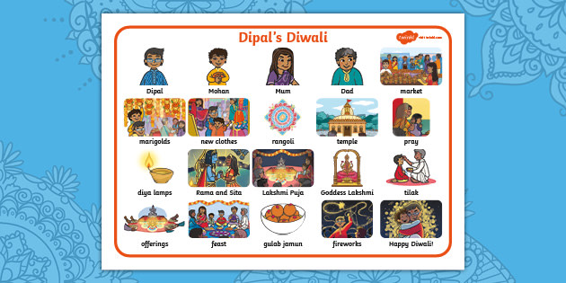 Dipal's Diwali Word Mat