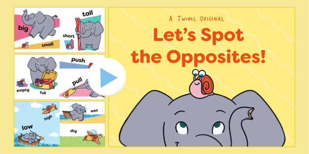 Let's Spot the Opposites! PowerPoint (teacher made)